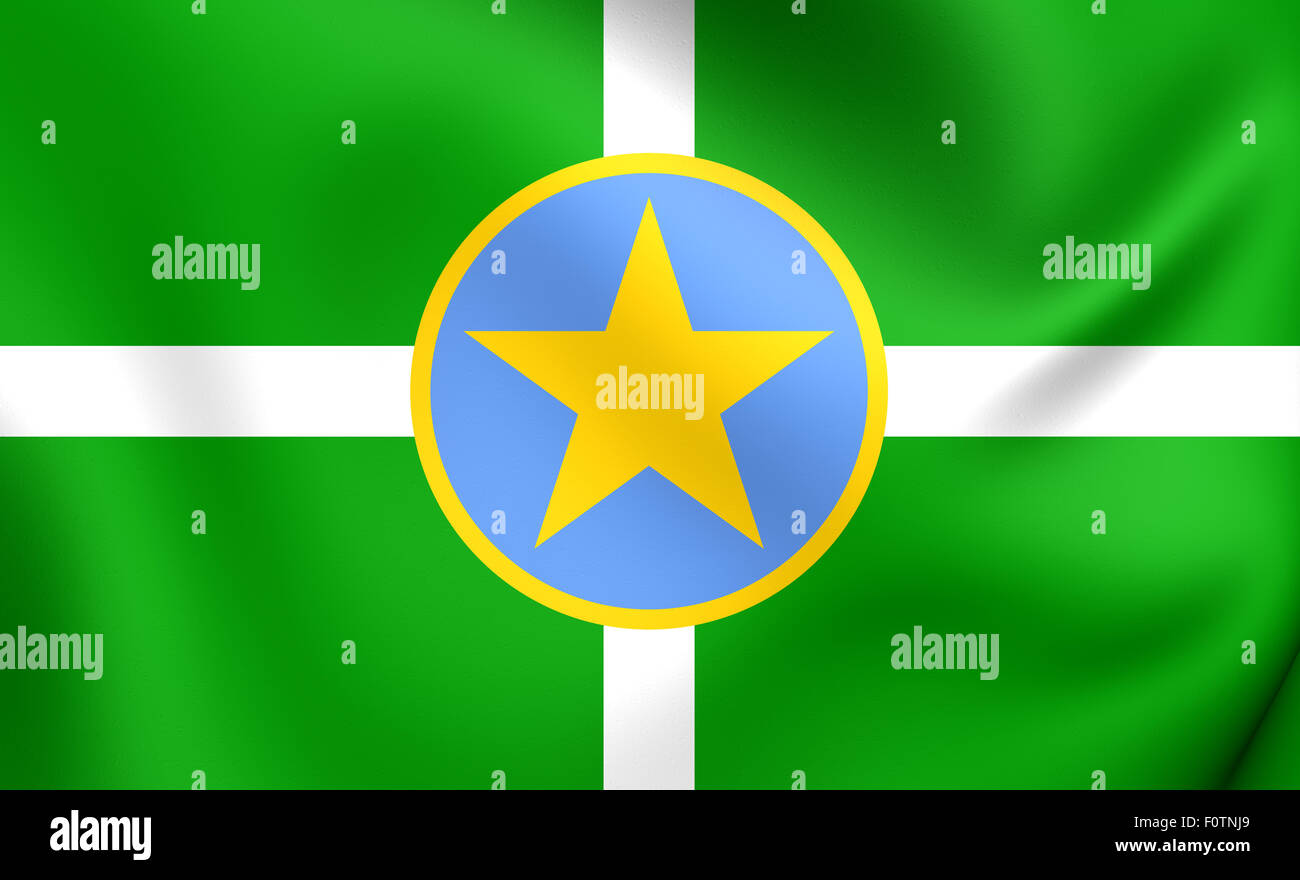 Flag of Jackson, USA. Close Up Stock Photo - Alamy