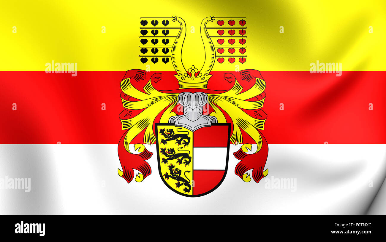3D Flag of the Carinthia, Austria. Close Up Stock Photo - Alamy
