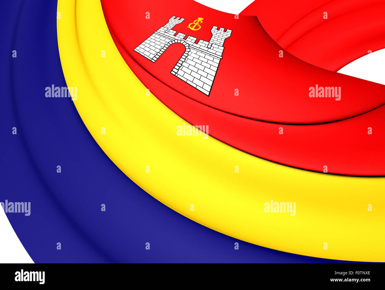 Flag of Kaliningrad Oblast, Russia. Close Up Stock Photo - Alamy