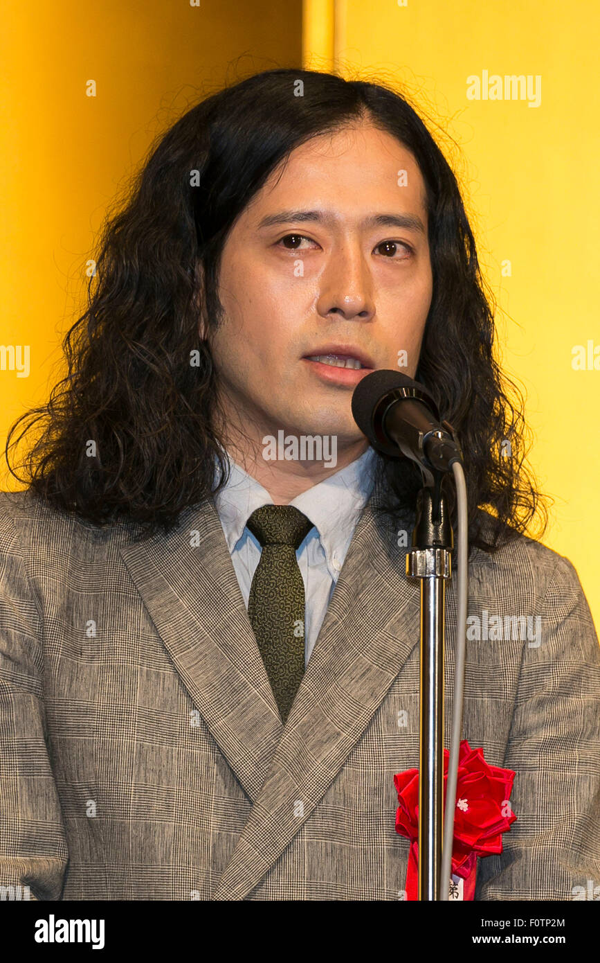 Tokyo, Japan. 21 Aug, 2015. Japanese comedian Naoki Matayoshi speaks ...