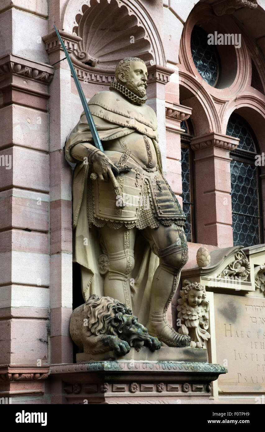 heidelberg castle friedrich building winter king frederick V germany ...