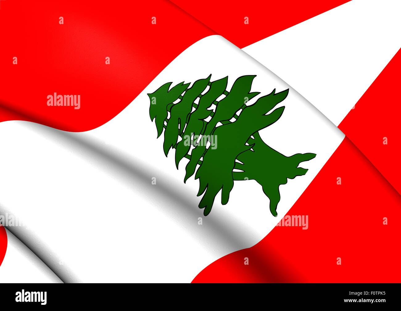 Flag of Lebanon. Close Up Stock Photo - Alamy