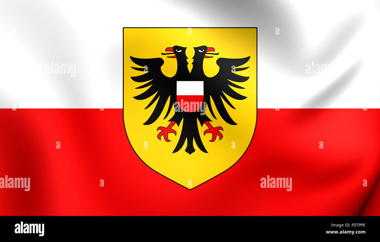 Flag of Lubeck, Germany. Close Up Stock Photo - Alamy