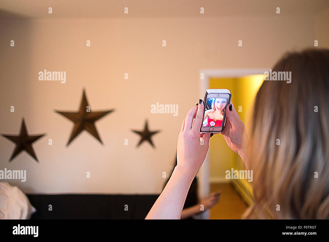 Woman over the shoulder hi-res stock photography and images - Alamy