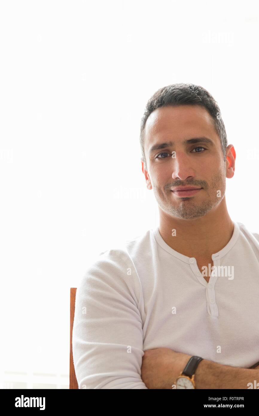 Portrait of mid adult man Stock Photo - Alamy