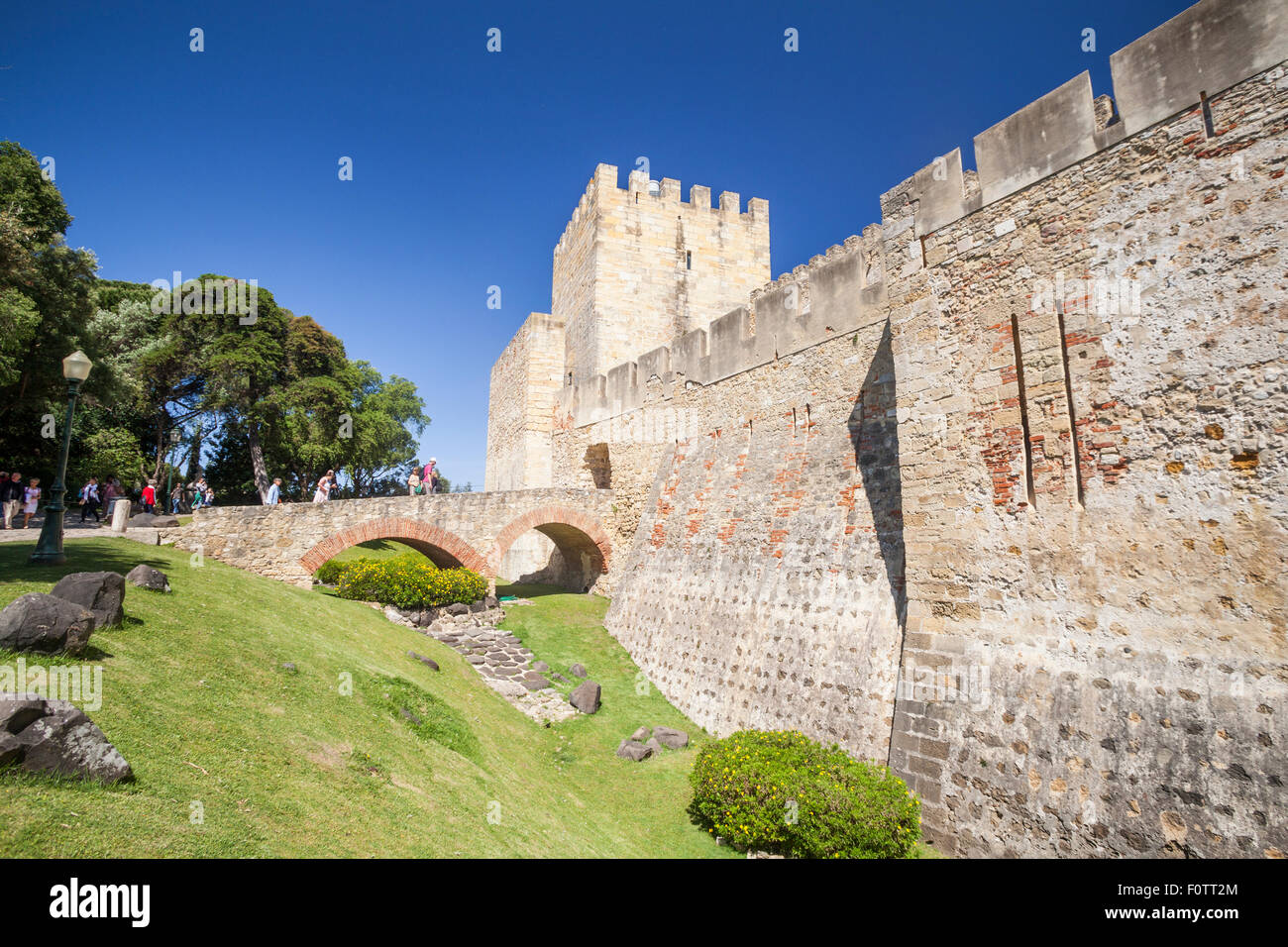 Castelo de San Jorge - St. George Castle -, Lisboa, Portugal Stock ...