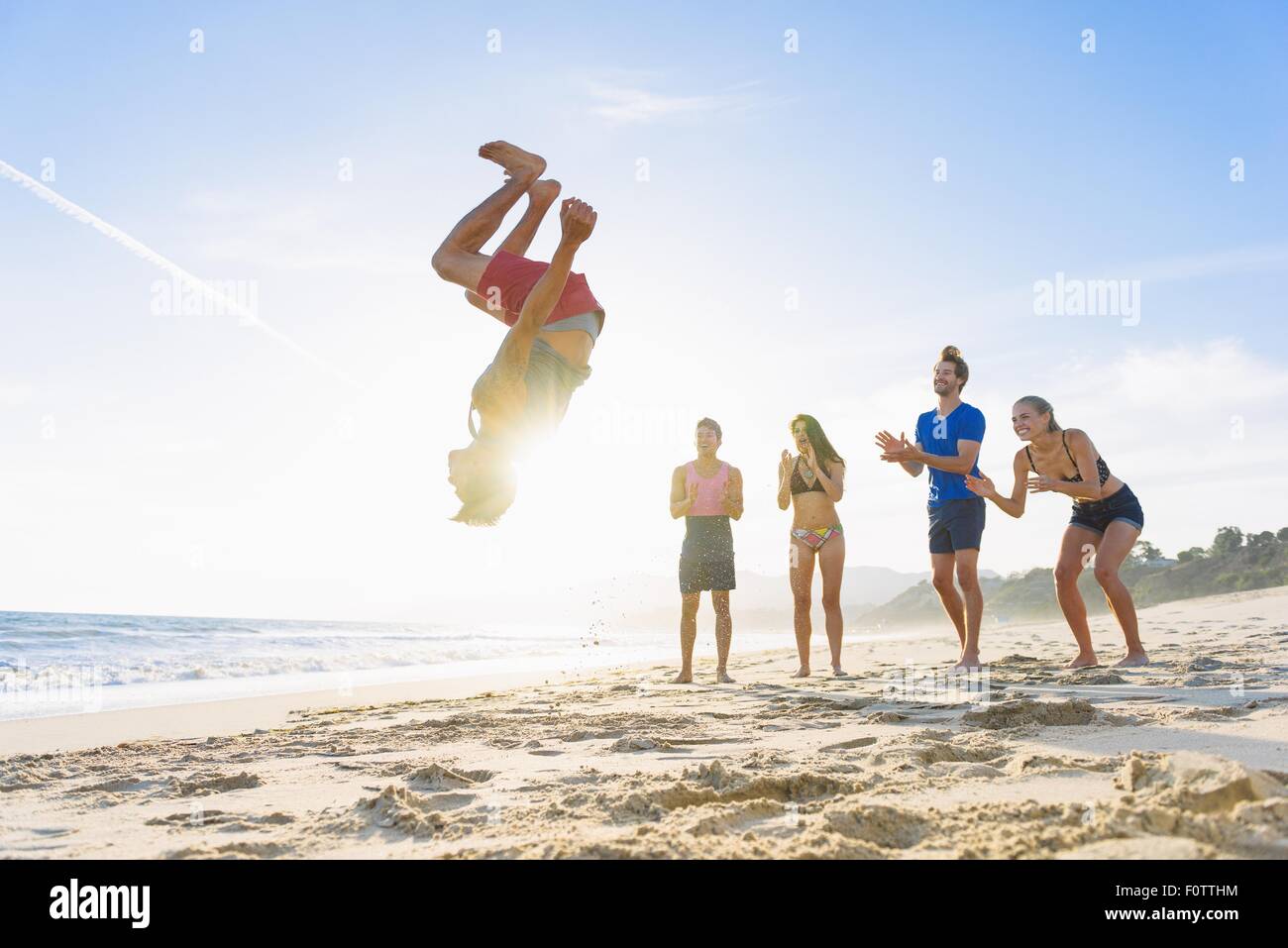 Mid air somersault hi-res stock photography and images - Alamy