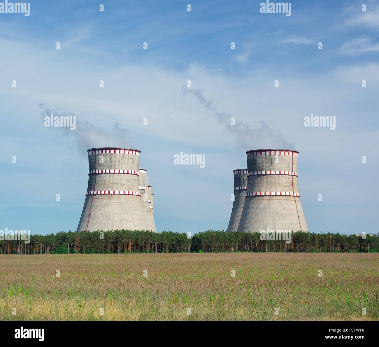 Nuclear power plant. Energy industry Stock Photo - Alamy