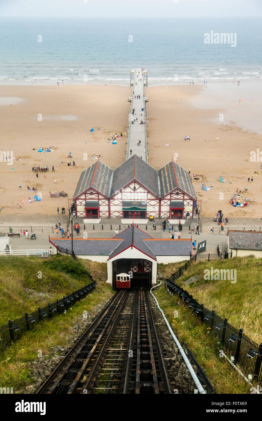 Saltburn cliff lift, Saltburn North Yorkshire England Stock Photo - Alamy