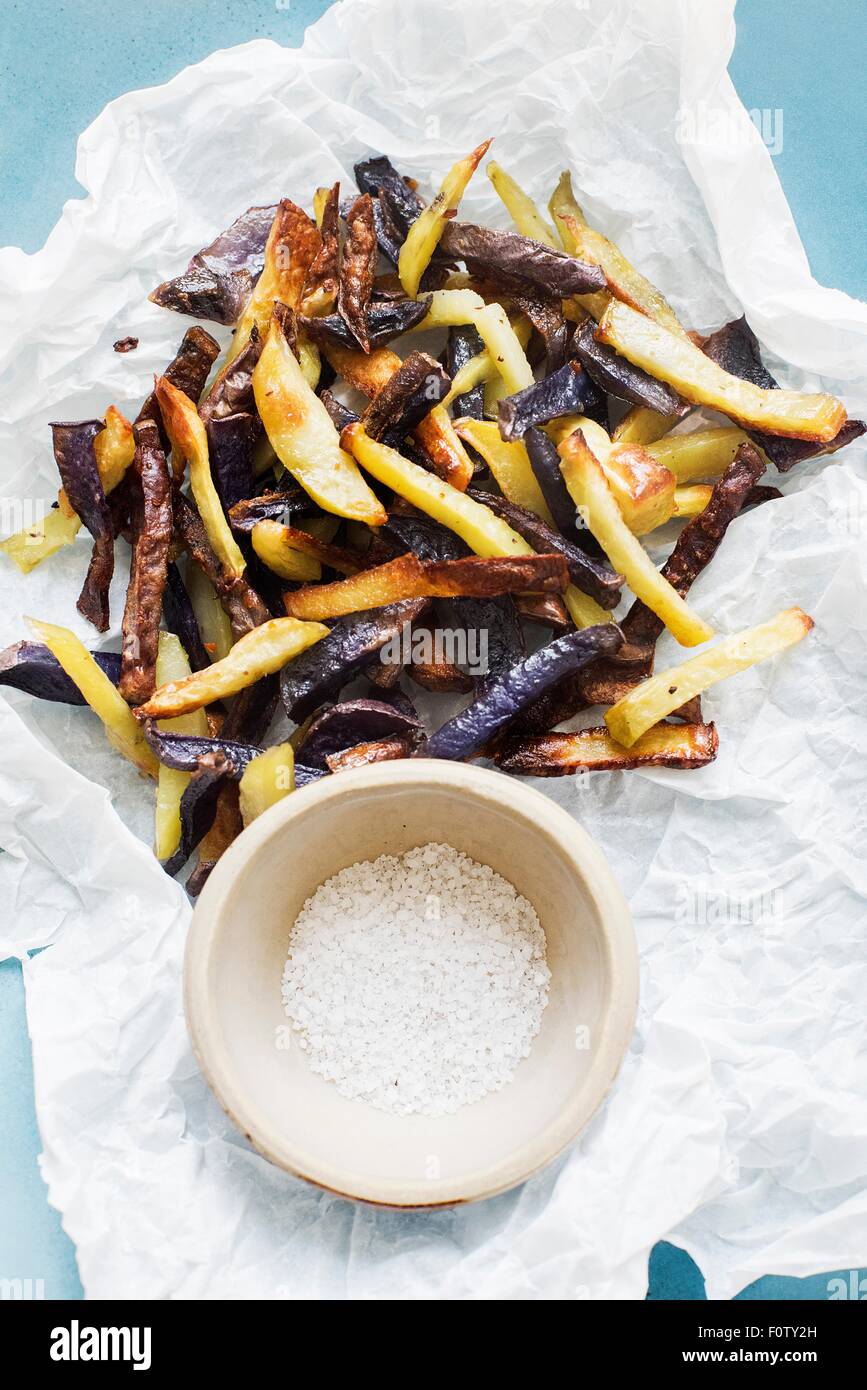 Salt french fries hi-res stock photography and images - Alamy