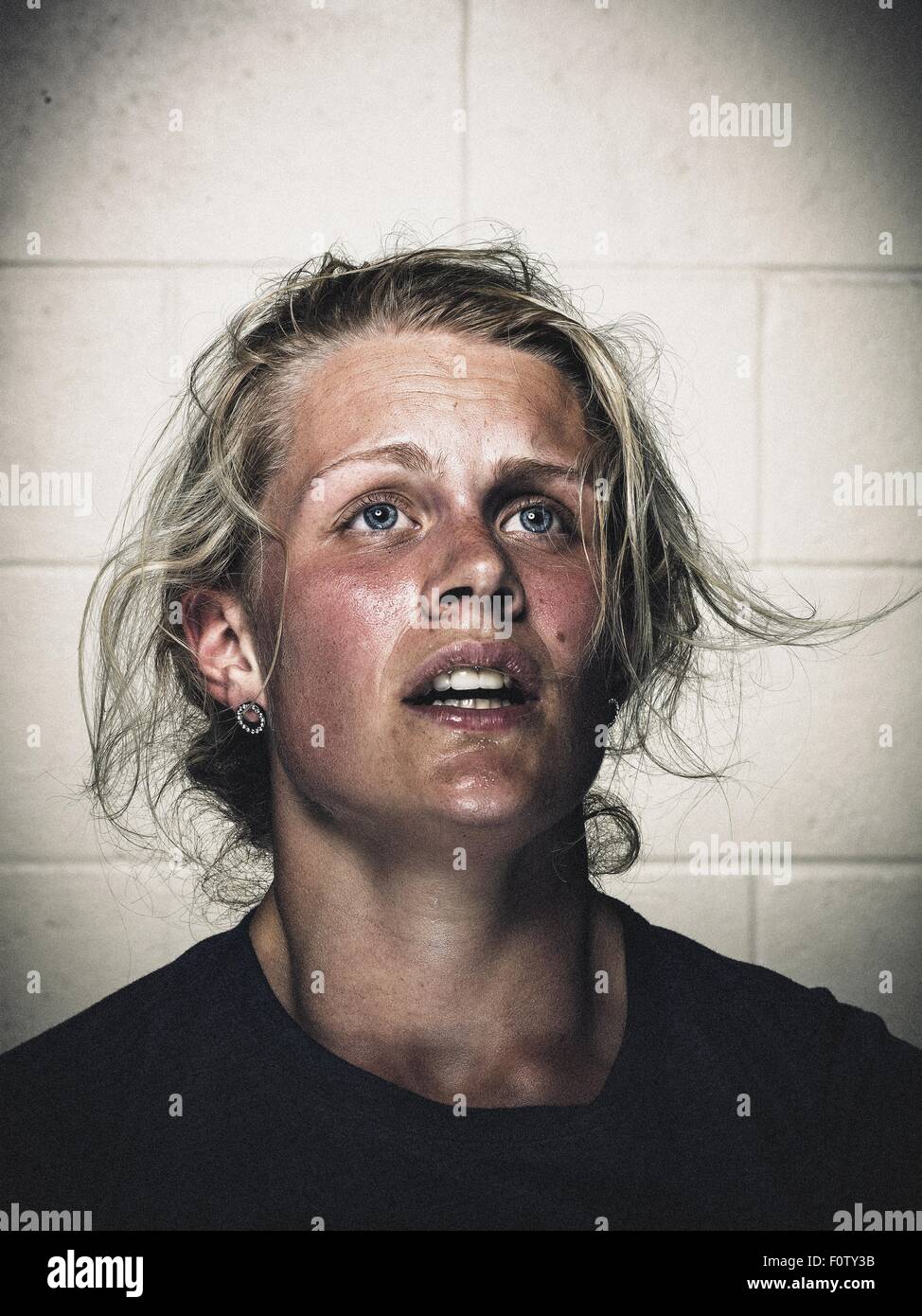Flustered woman hi-res stock photography and images - Alamy