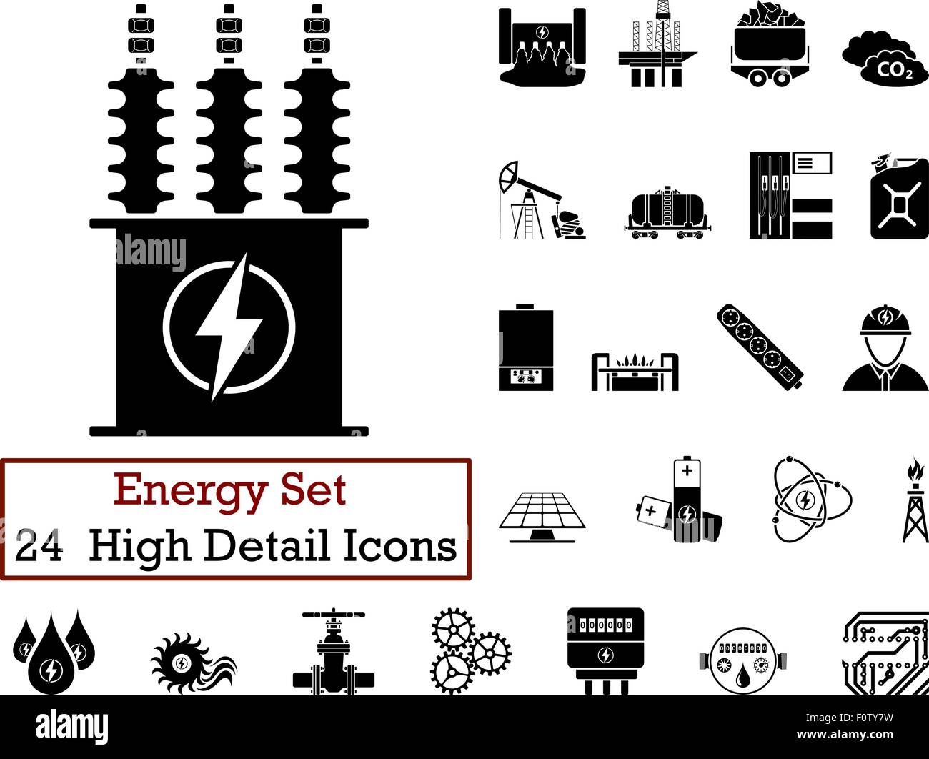 Electricity water station in Stock Vector Images - Alamy