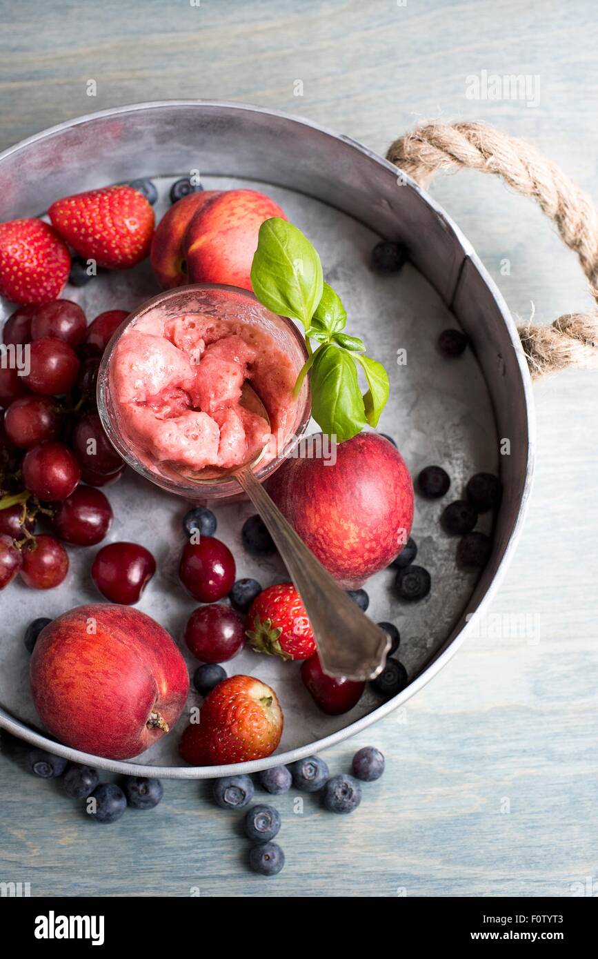 Fresh fruit sorbet hi-res stock photography and images - Alamy