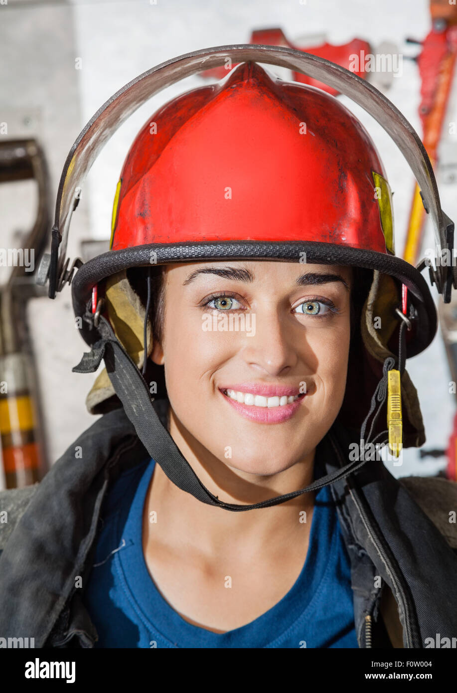 Young girl fire fighter hi-res stock photography and images - Alamy