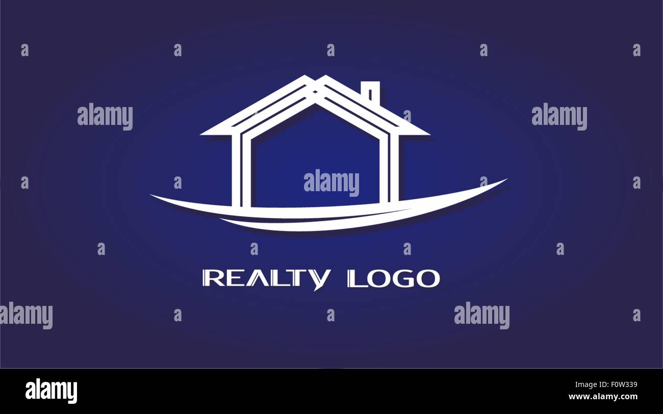 Vector realty house icon, logo for the company isolated Stock Vector ...