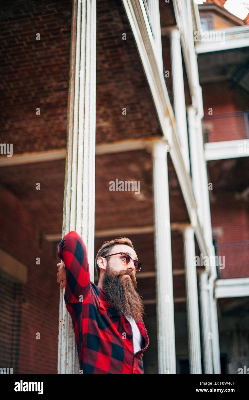 Man Holding Pillar High Resolution Stock Photography and Images - Alamy