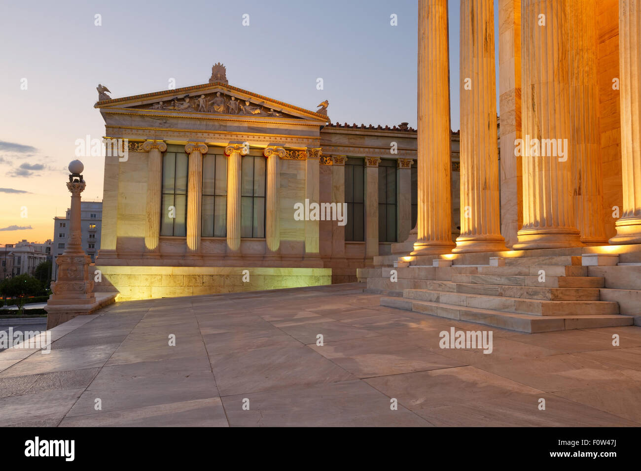Building of the modern Academy of Athens, the highest research ...
