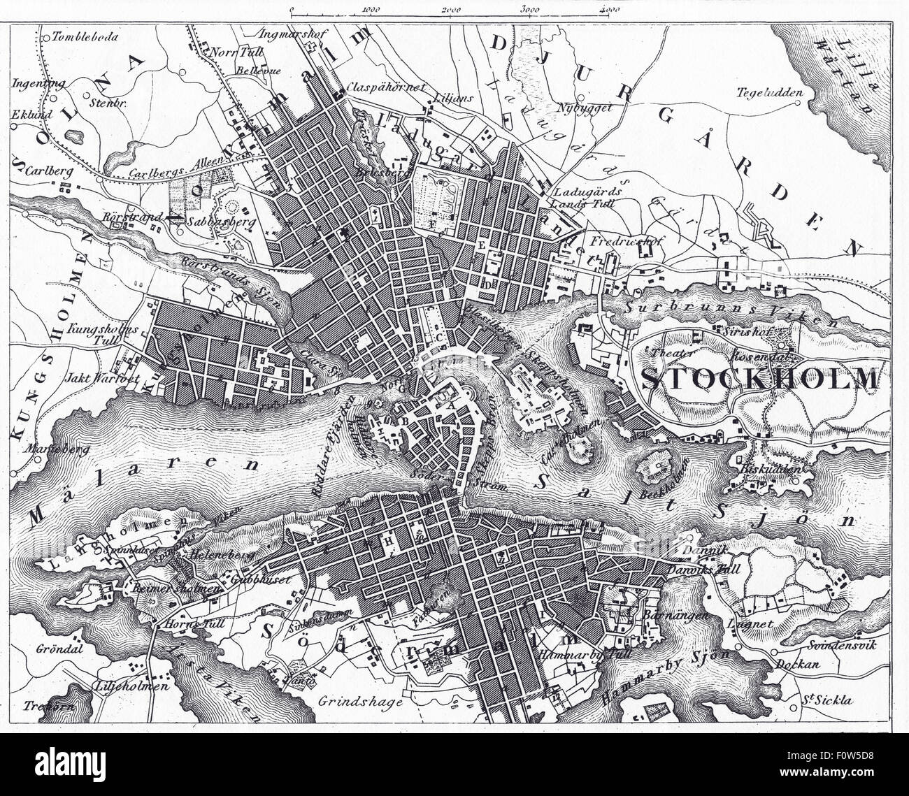 Map stockholm capital city sweden hi-res stock photography and images ...