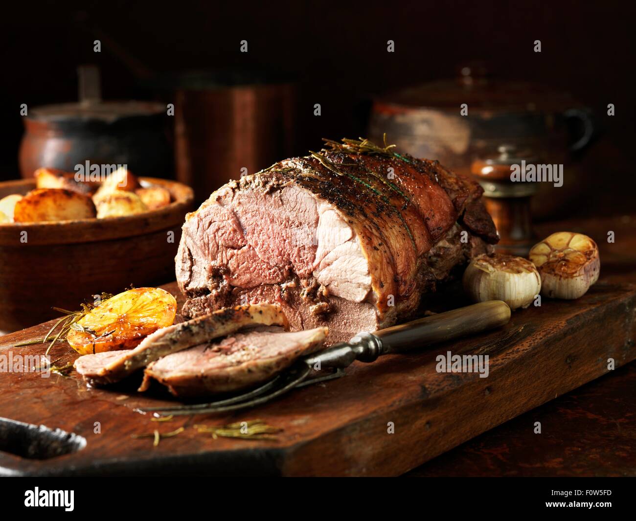 Boneless lamb leg hi-res stock photography and images - Alamy