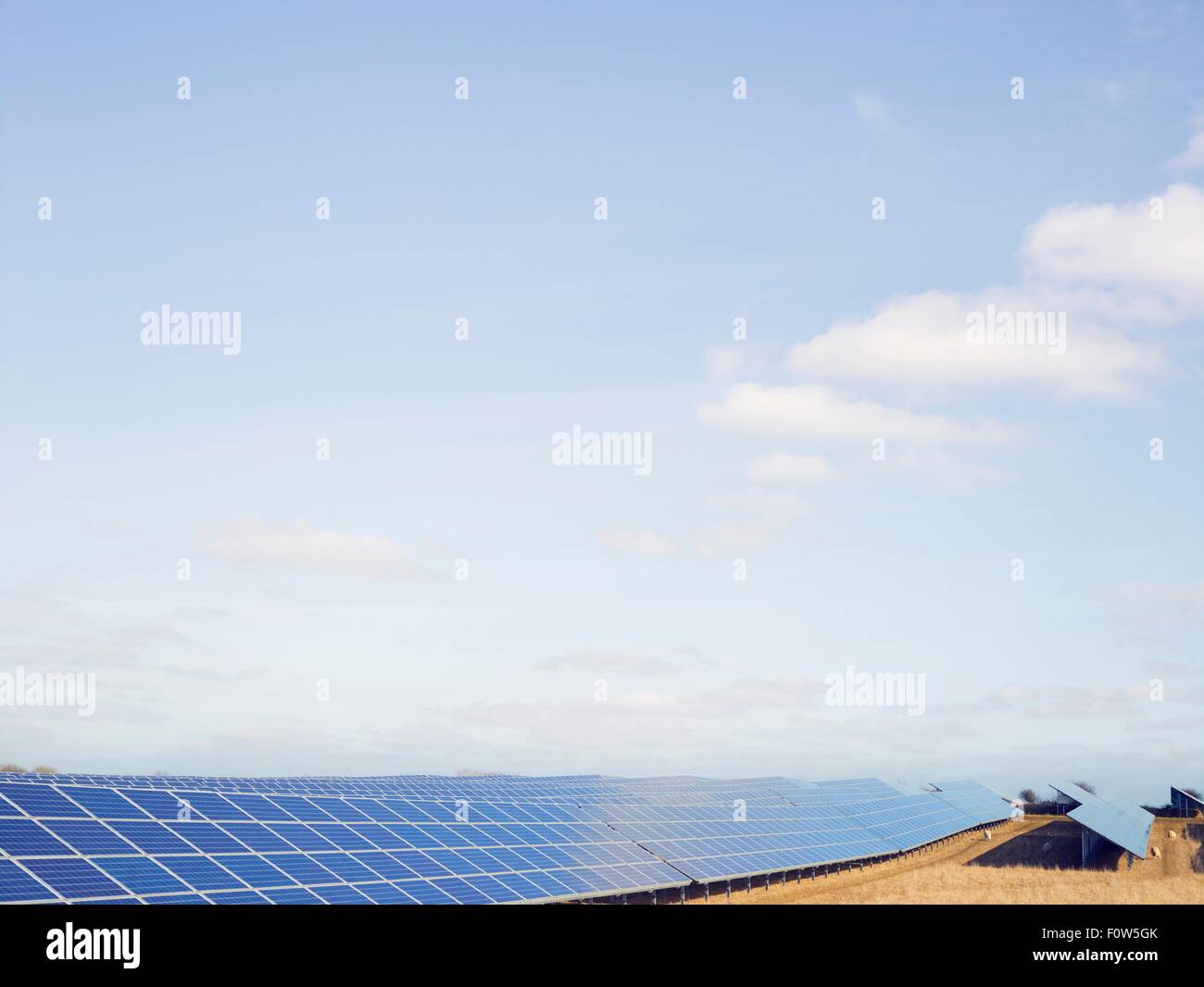 Solar farm, field of Photovoltaic panels Stock Photo - Alamy