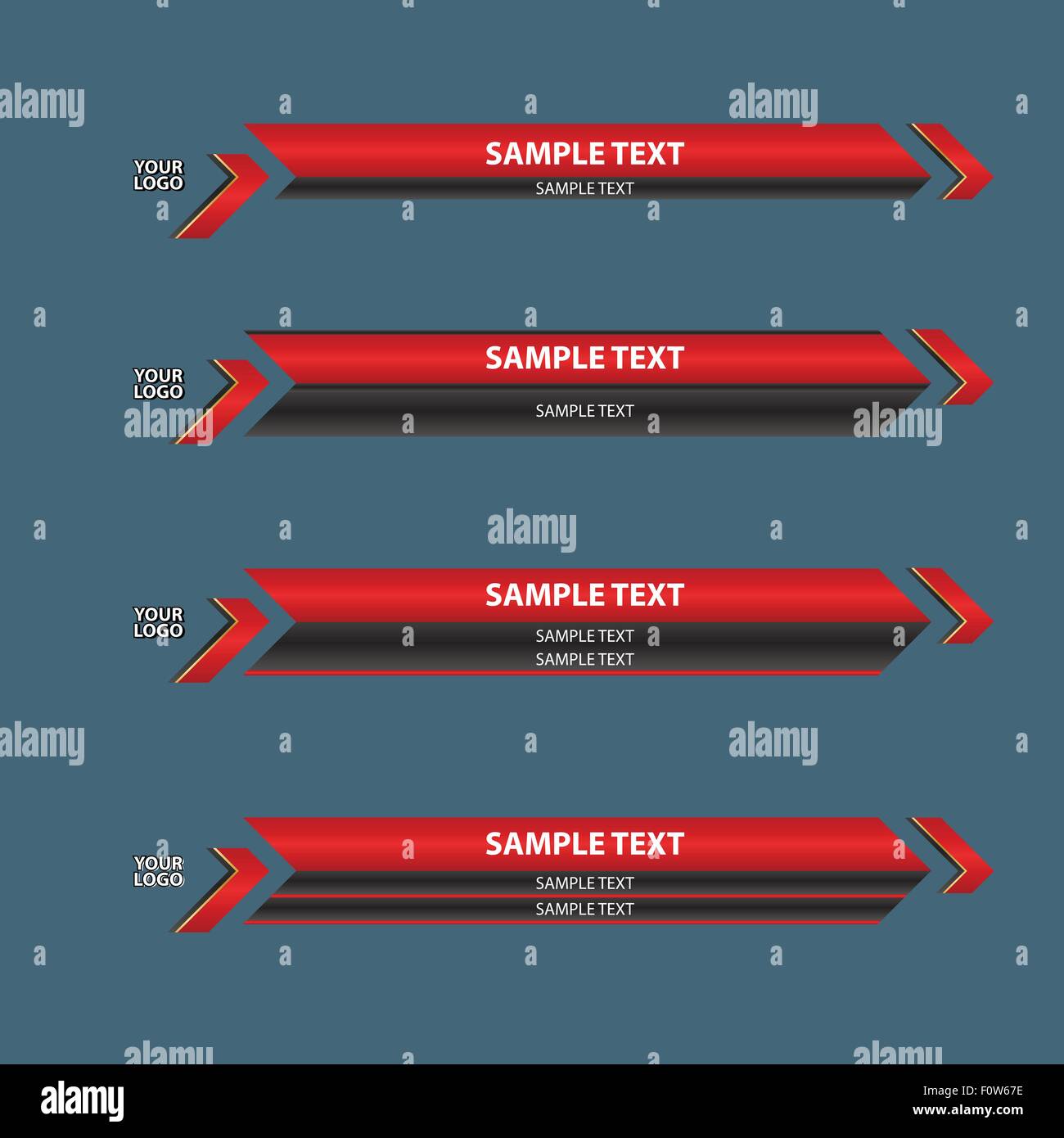 lower third banner bar screen broadcast Stock Vector Image & Art - Alamy