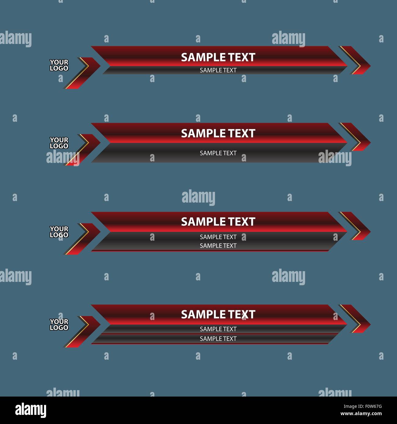 lower third banner bar screen broadcast Stock Vector Image & Art - Alamy