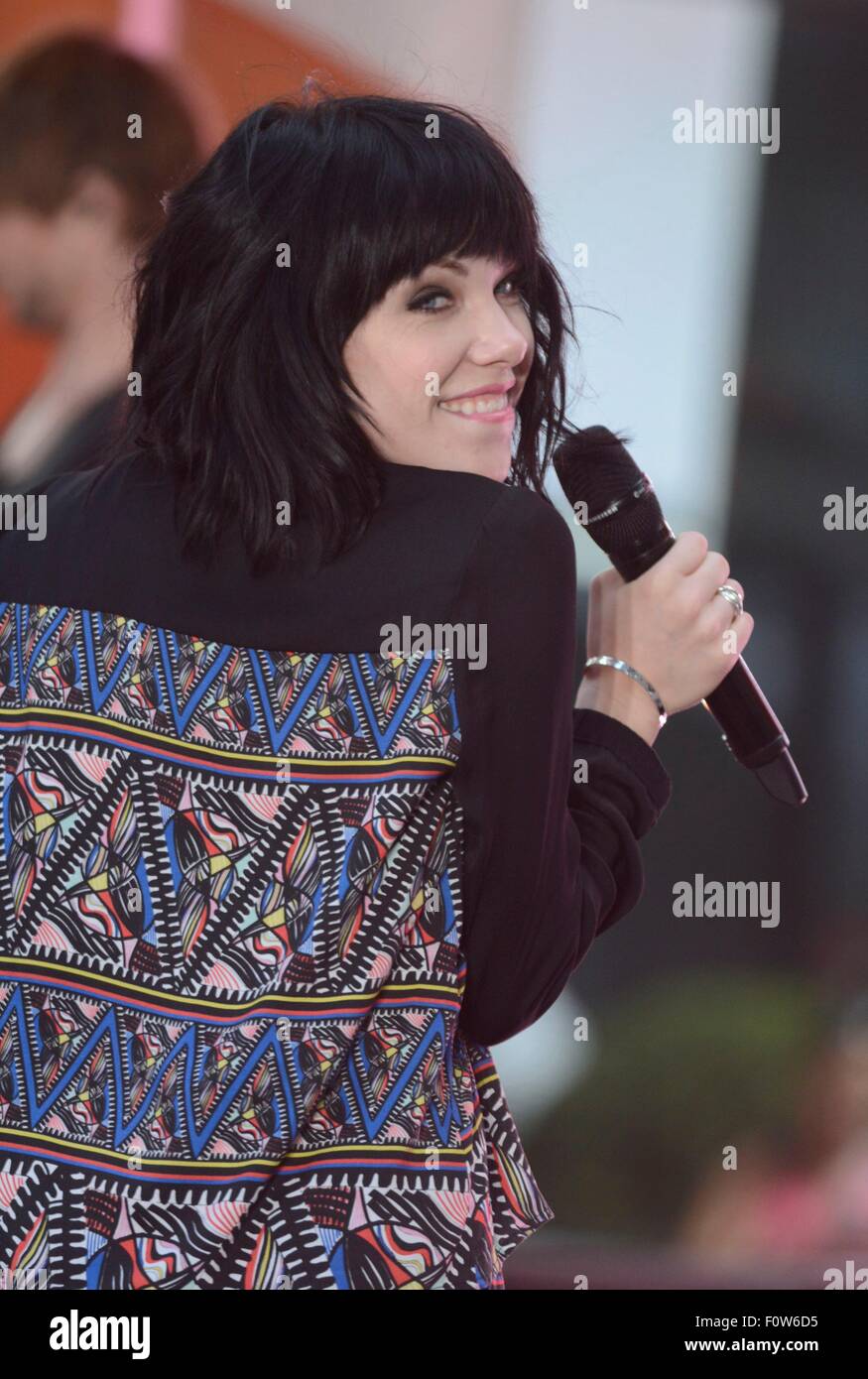 New York, NY, USA. 21st Aug, 2015. Carly Rae Jepsen on stage for NBC ...