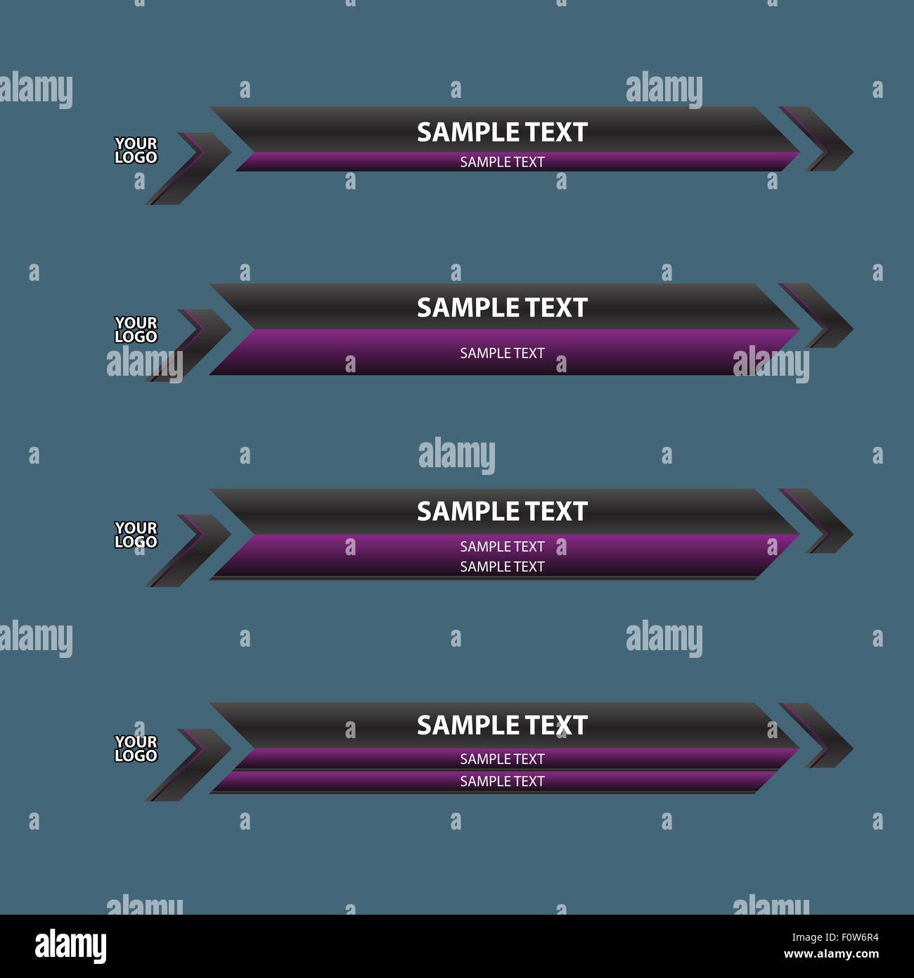 lower third banner bar screen broadcast Stock Vector Image & Art - Alamy