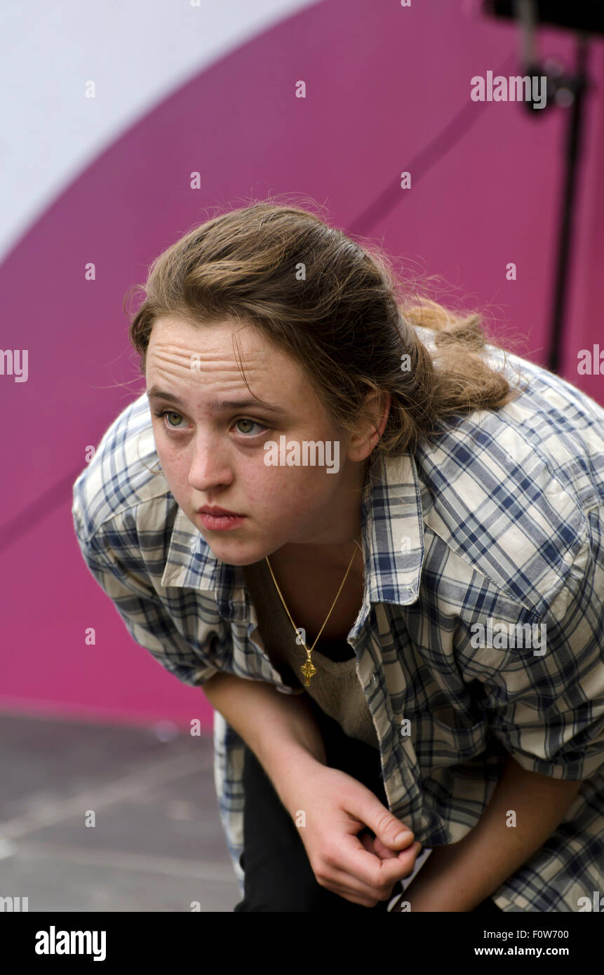 Female dancer from Switzerland performing a part of her show at the ...