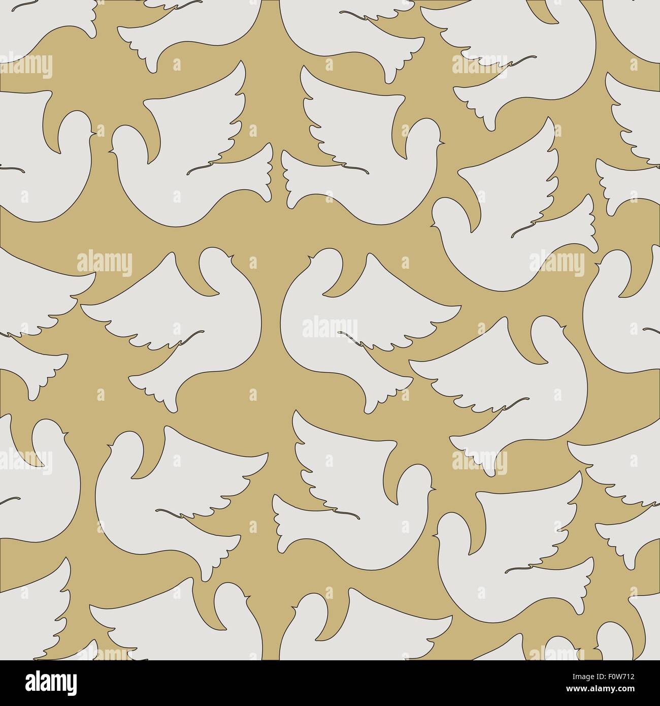 White dove seamless pattern pigeons hi-res stock photography and images - Alamy