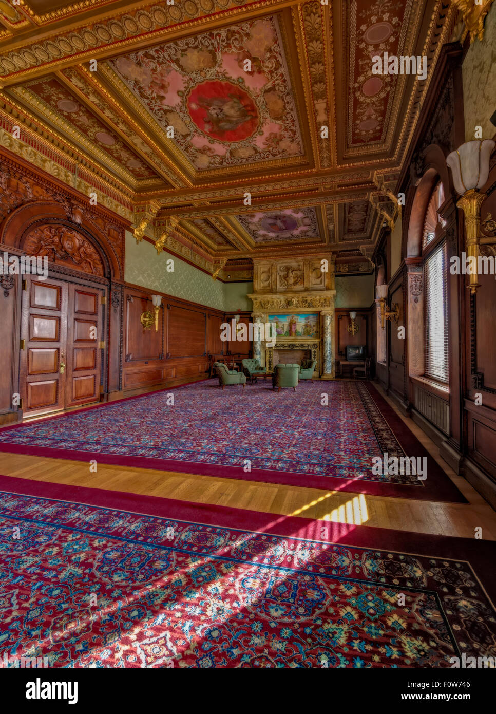 Members Room at the Library Of Congress in Washington DC. The Beaux ...