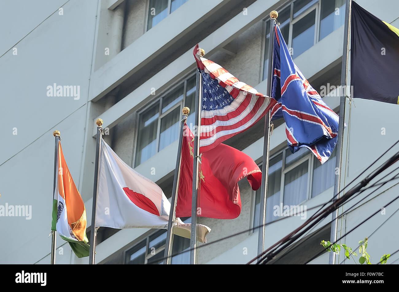 Various nation flag Stock Photo - Alamy