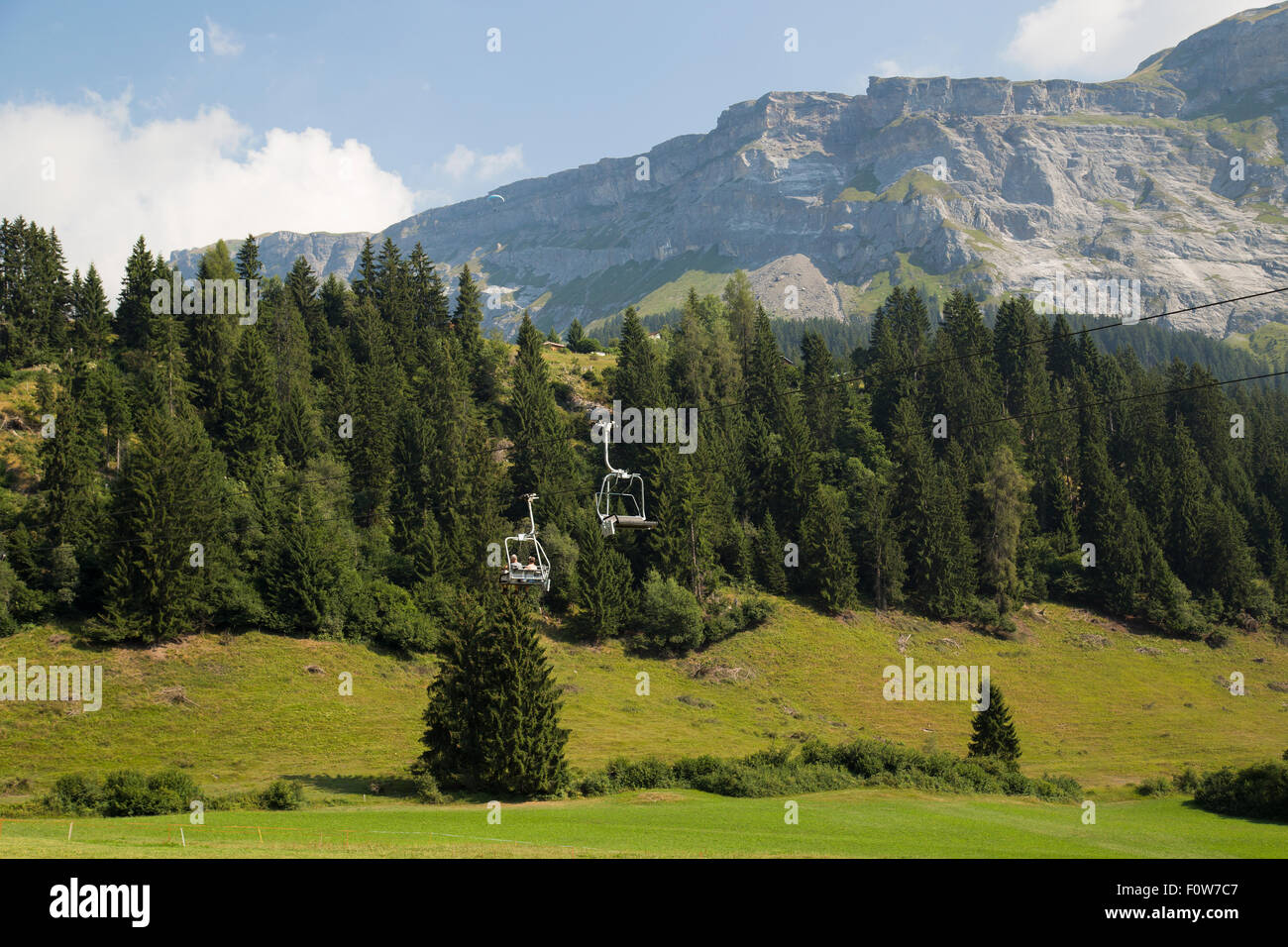 Chairlift swiss alps hi-res stock photography and images - Alamy