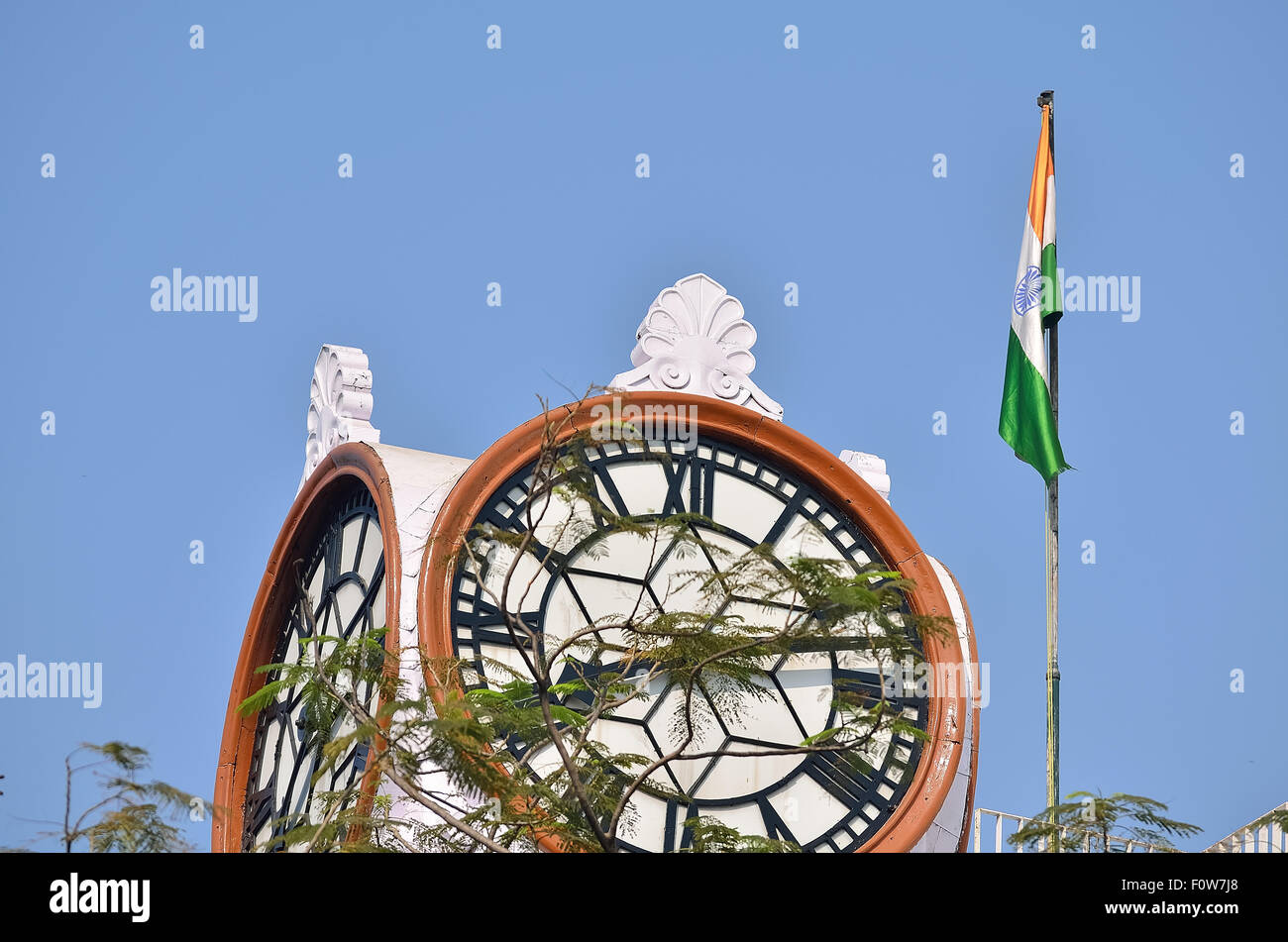 Indian flag in historical building hi-res stock photography and images ...
