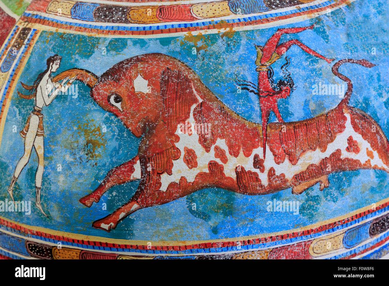 Greek pottery, Ferry Terminal, Heraklion, Island of Crete, Greece ...