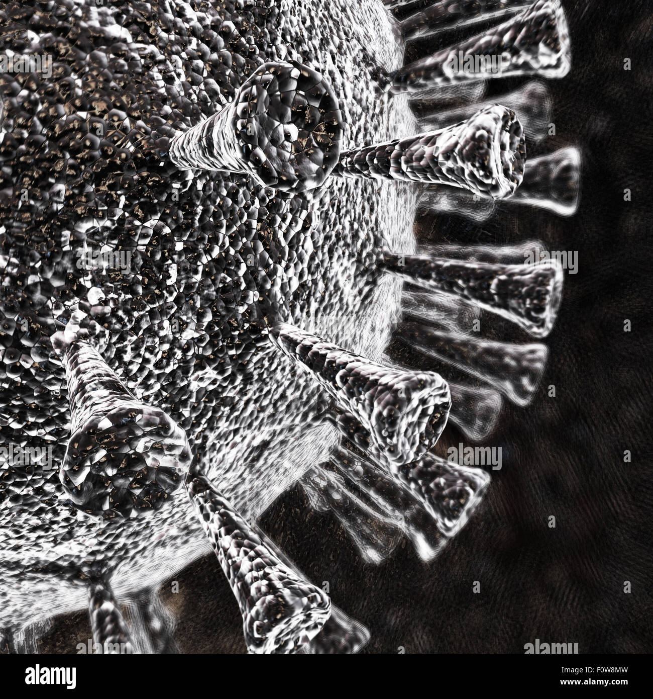 3D render virus cells science and medical concept Stock Photo - Alamy