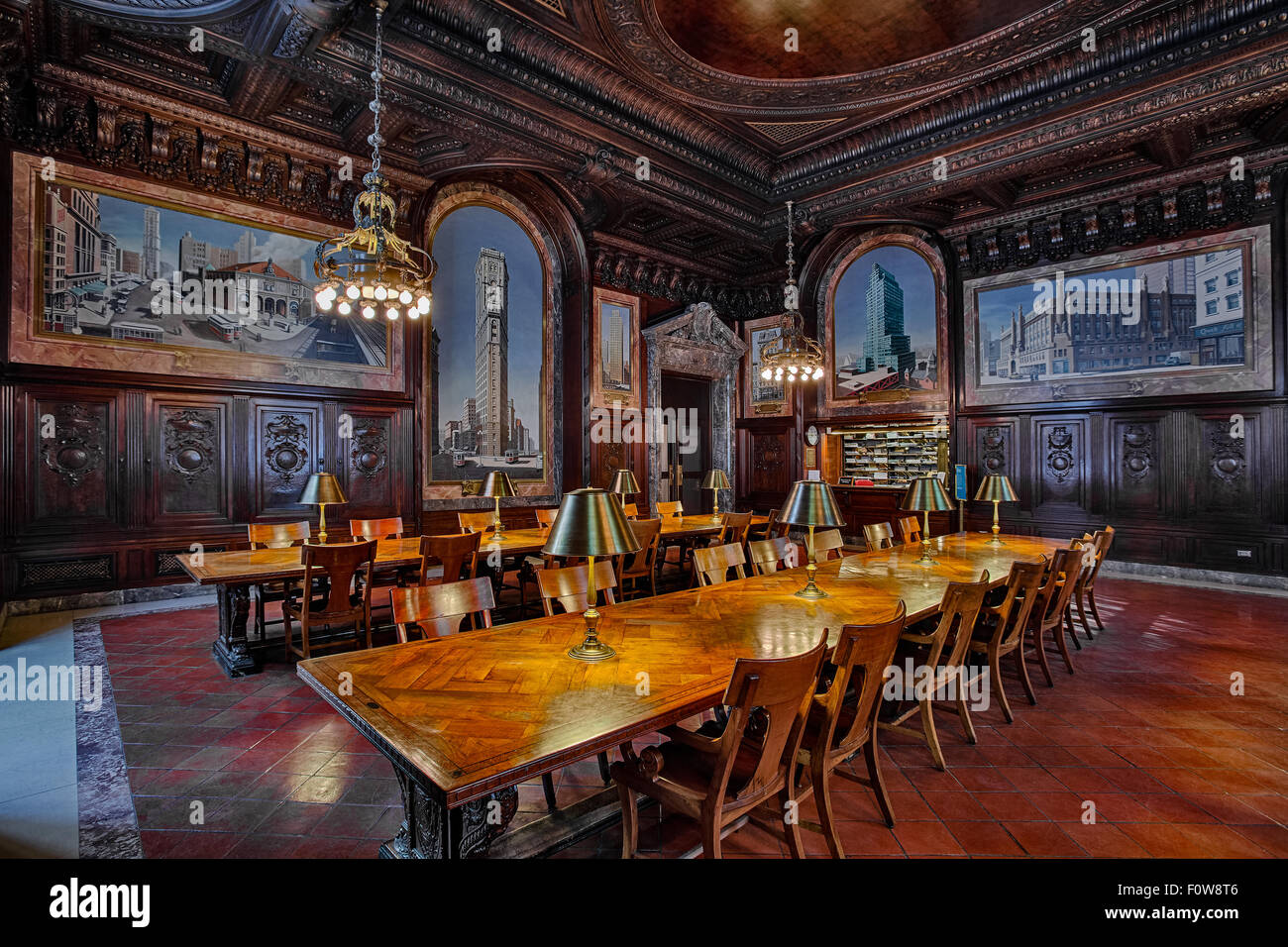 DeWitt Wallace Periodical room at the New York Public Library Stock ...