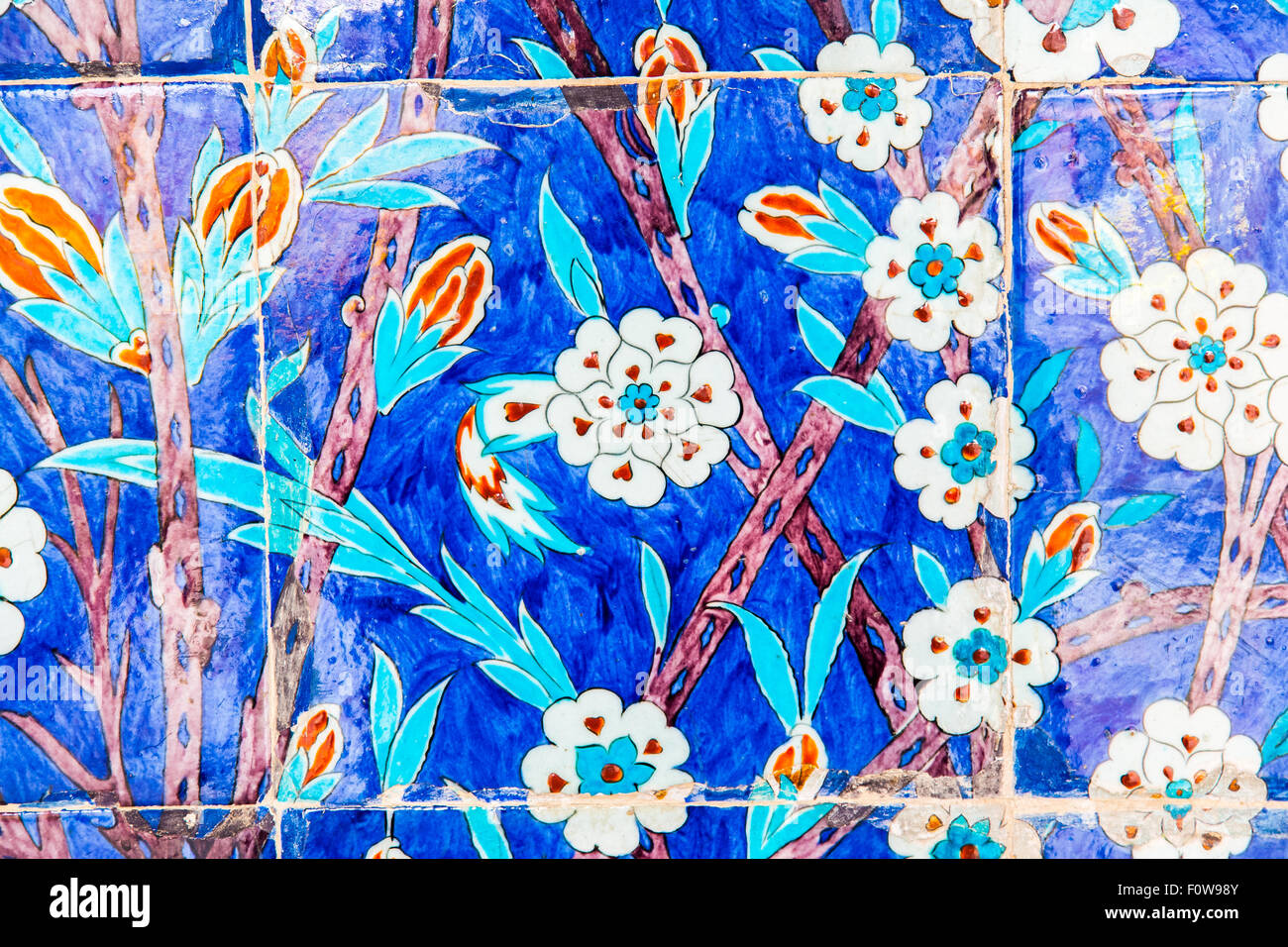 Turkish Blue Tile Istanbul City Turkey Stock Photo - Alamy