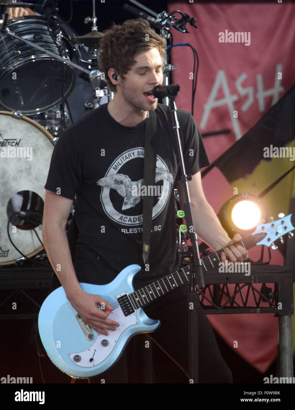 New York, USA. 21st Aug, 2015. Musician LUKE HEMMINGS from the band 5 ...
