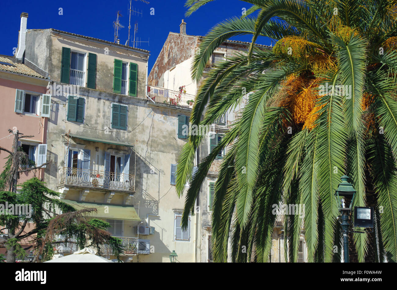 Corfu town beach hi-res stock photography and images - Alamy