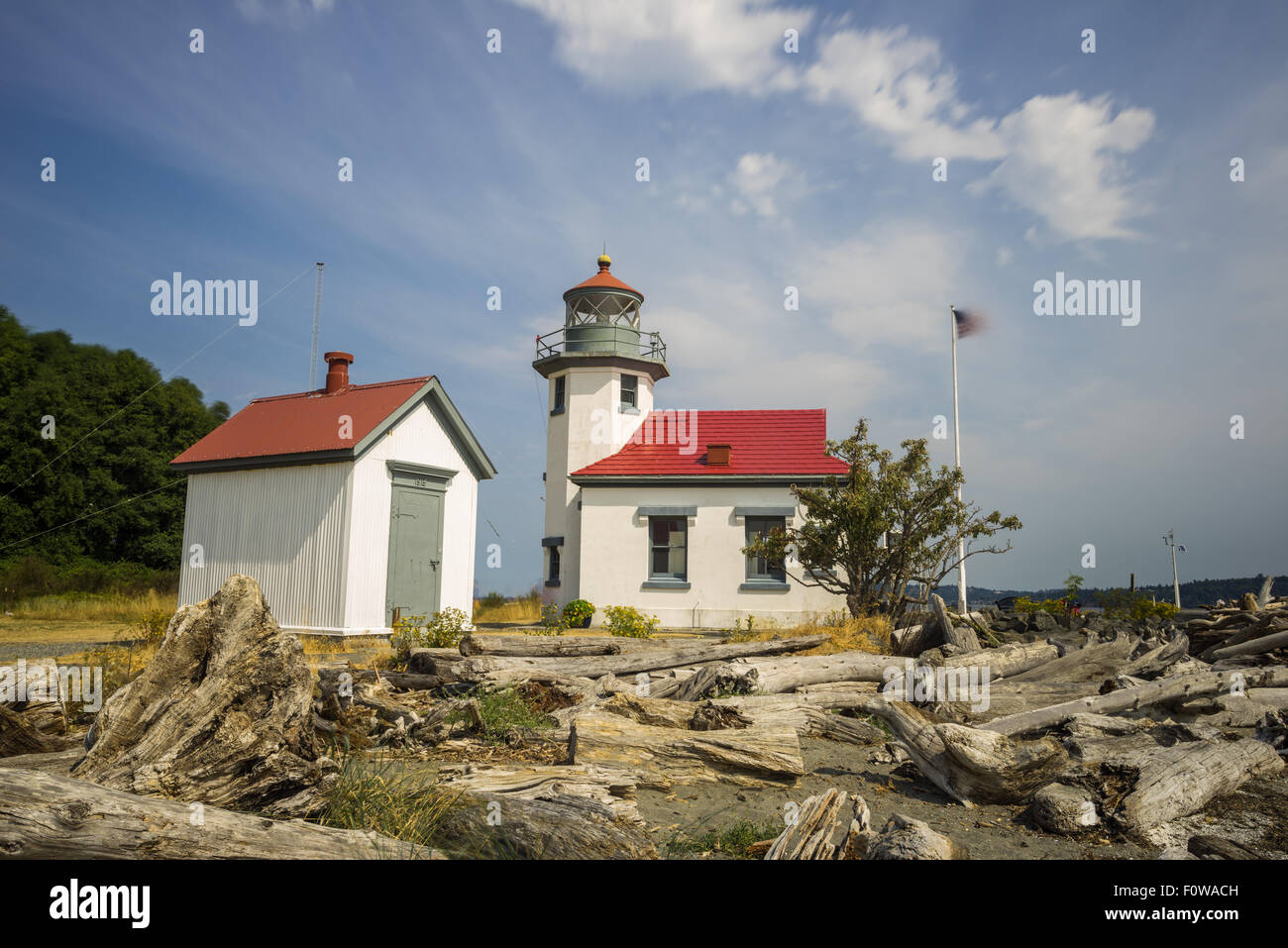 Point Robinson Light, Vashon Stock Photo - Alamy