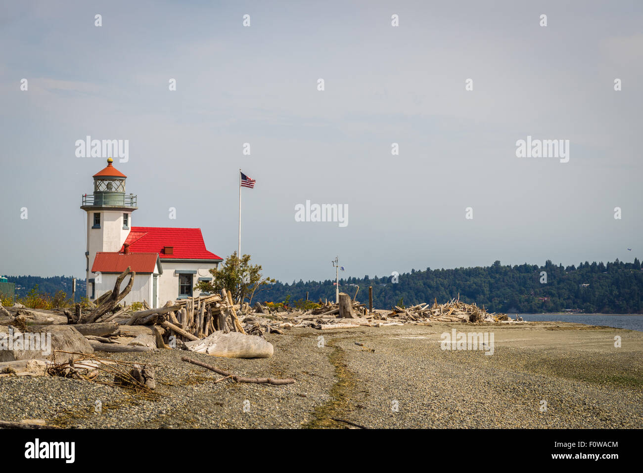 Point Robinson Light, Vashon Stock Photo - Alamy