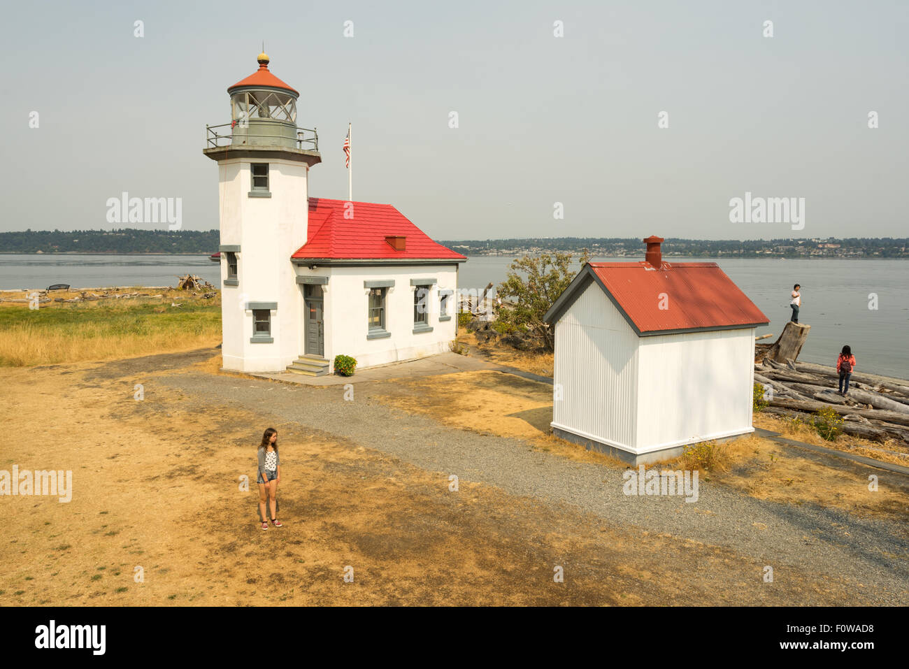 Point Robinson Light, Vashon Stock Photo - Alamy