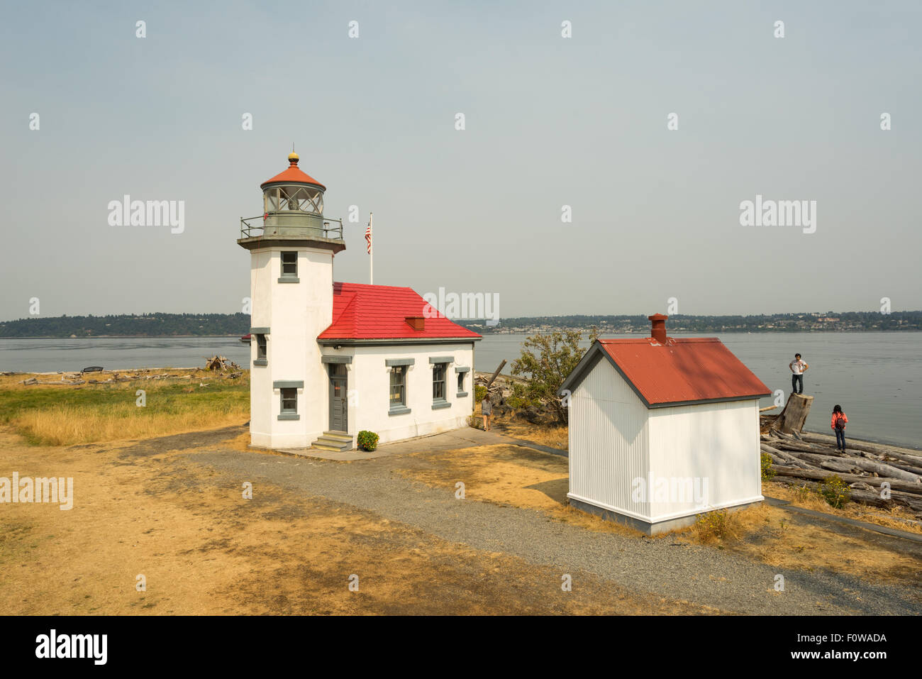 Point Robinson Light, Vashon Stock Photo - Alamy