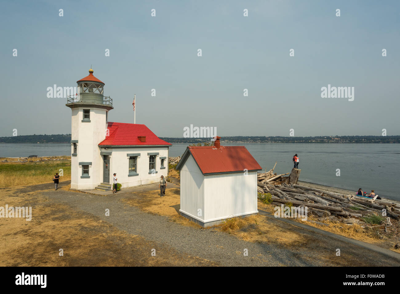 Point Robinson Light, Vashon Stock Photo - Alamy