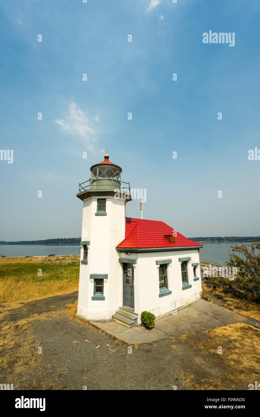 Point Robinson Light, Vashon Stock Photo - Alamy