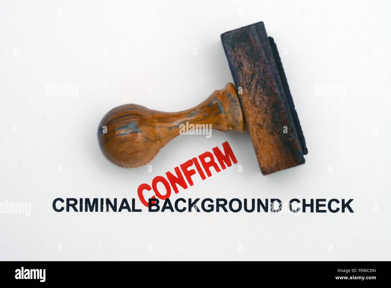 Criminal record check hi-res stock photography and images - Alamy