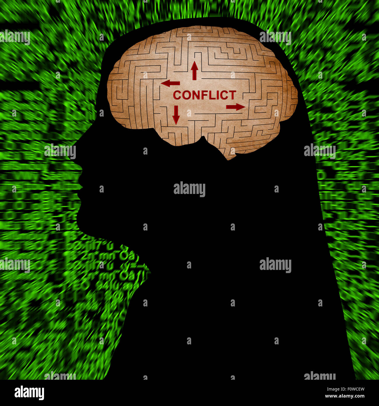 Conflict in mind Stock Photo - Alamy
