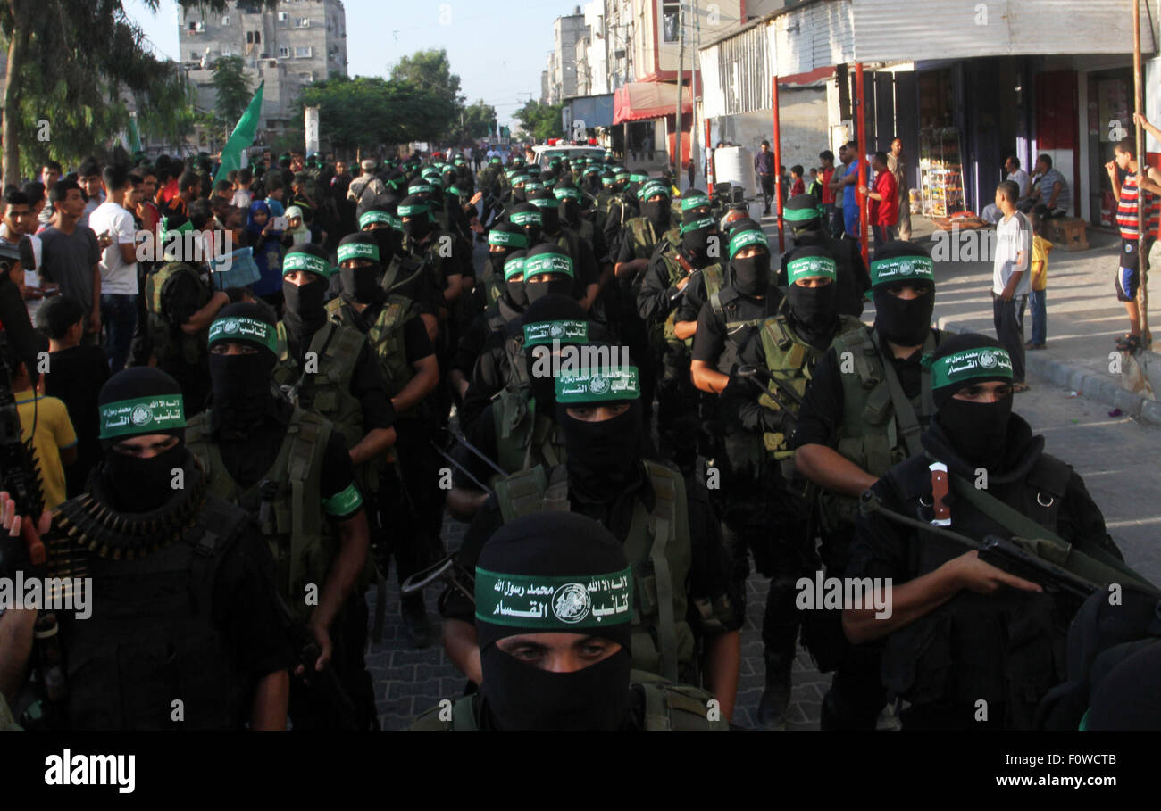 Rafah, Gaza Strip, Palestinian Territory. 21st Aug, 2015. Palestinian ...