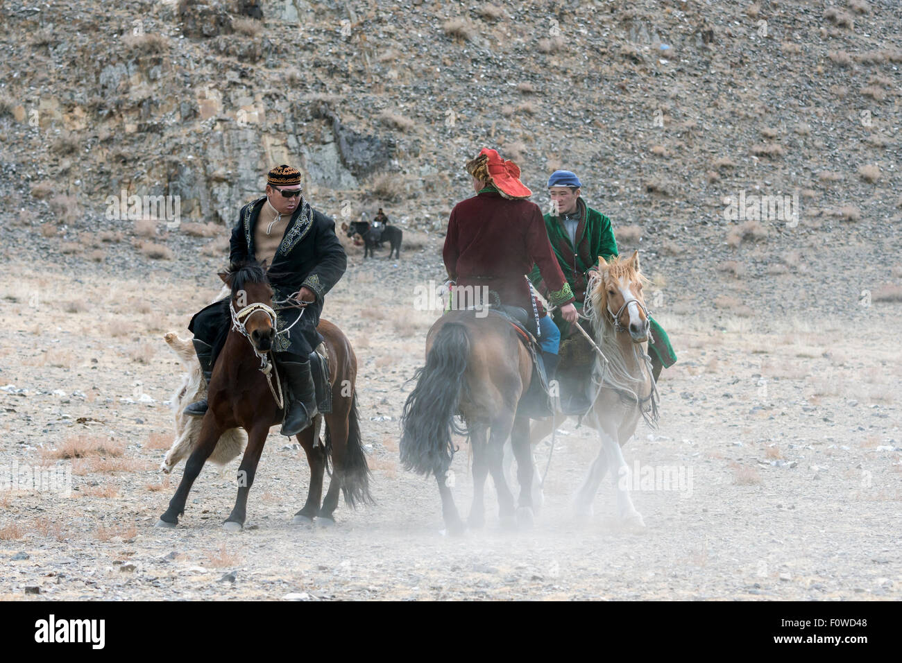 Referee about to hand over goat skin hi-res stock photography and ...